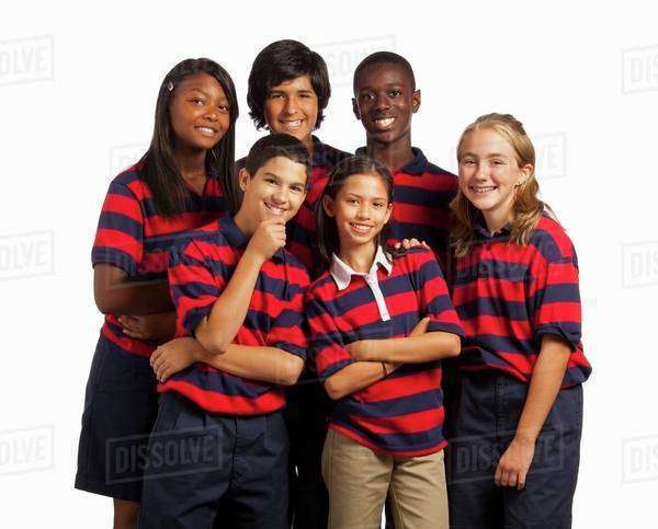 Group Of Students With Matching Shirts - Royalty-free Stock Photo ...
