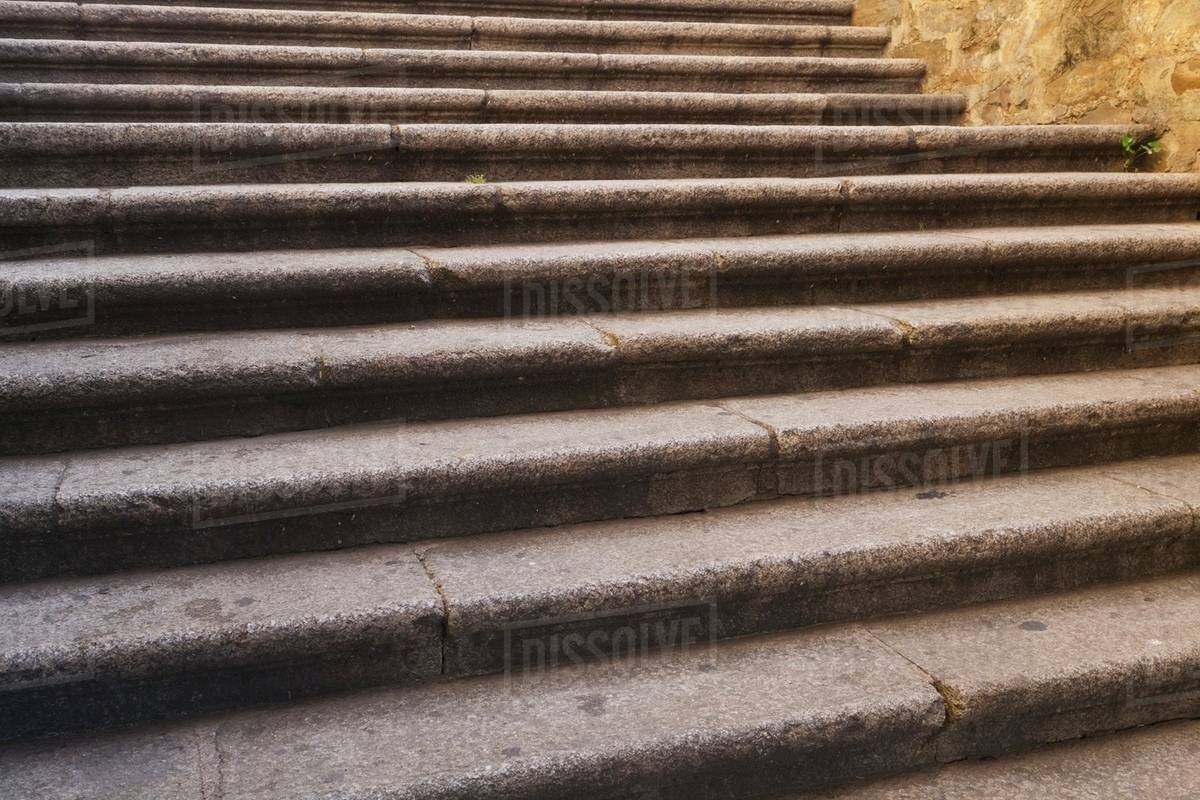 Old Stone Steps; Guadalupe, Caceres, Spain - Royalty-free Stock Photo ...