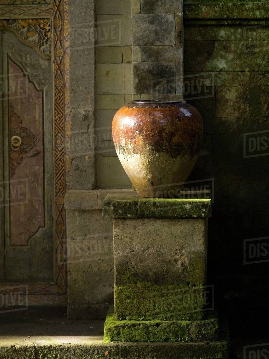 Bali, Indonesia; Vase - Stock Photo - Dissolve