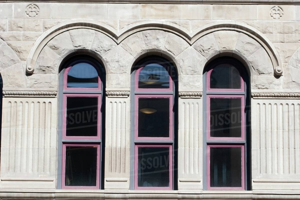 Old Sandstone Building And Windows - Royalty-free Stock Photo | Dissolve