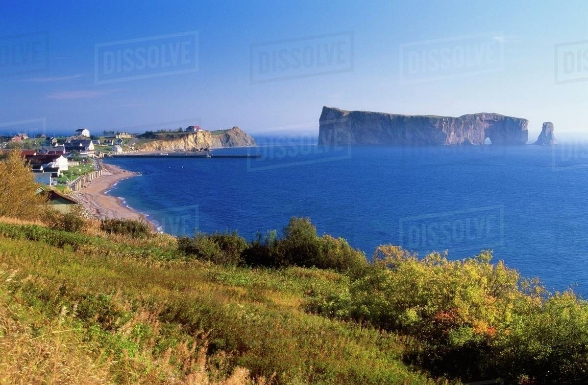 Perce Rock, Gaspe Peninsula, Perce, Quebec, Canada - Royalty-free Stock ...