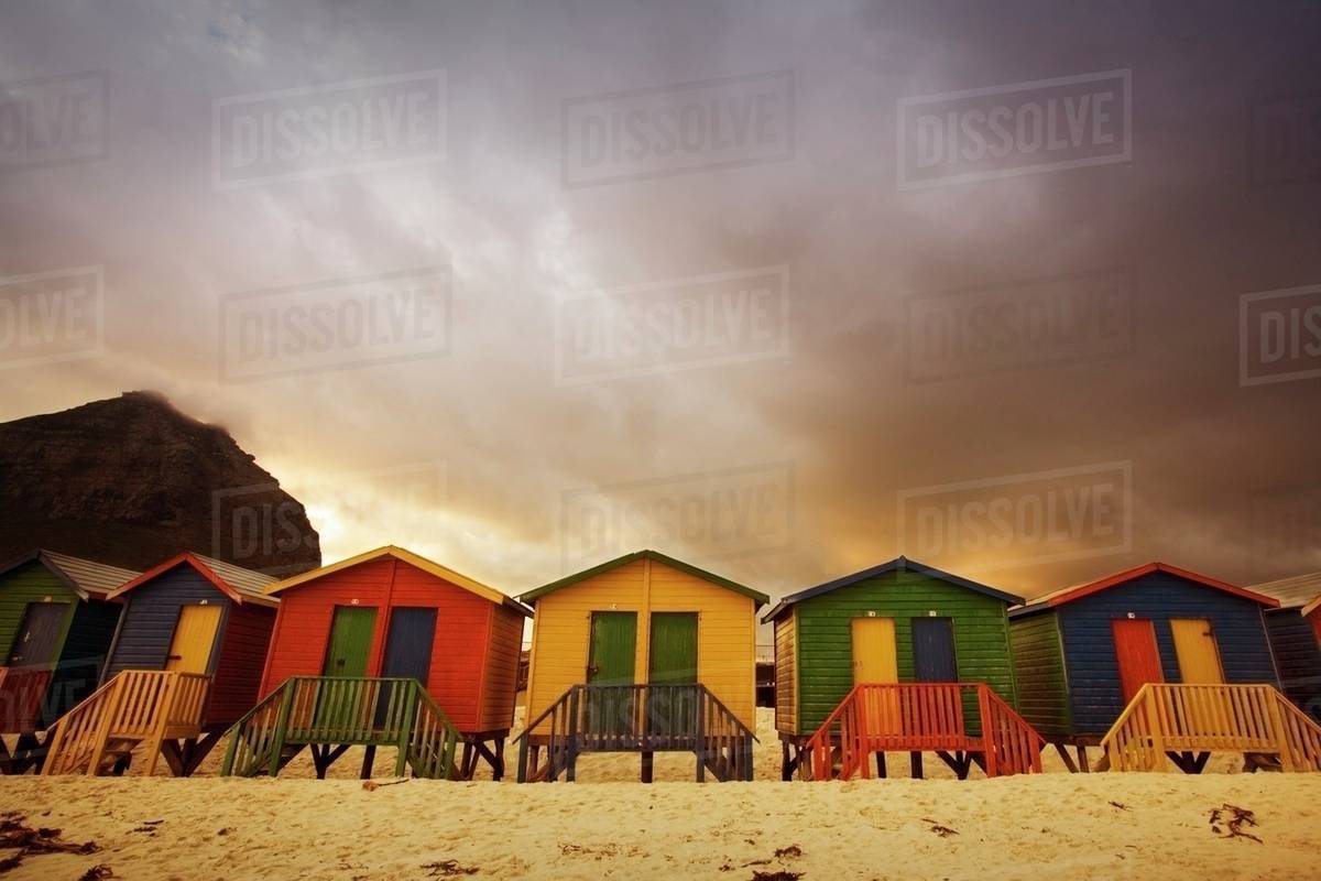Changing Huts, Muizenberg, Cape Town, South Africa - Royalty-free Stock ...