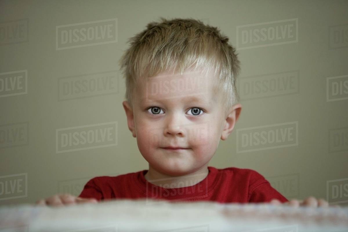 Portrait Of A Young Boy With Two Different Colored Eyes - Royalty-free ...