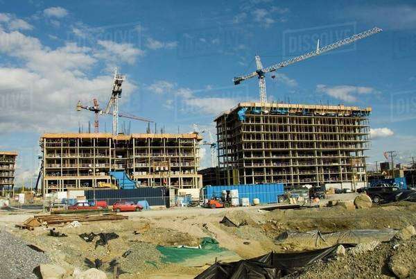 Construction Site, Vancouver, British Columbia, Canada - Royalty-free ...