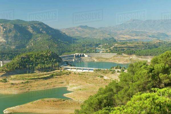 Guadalhorce Dam, Malaga, Andalusia, Spain - Royalty-free Stock Photo ...