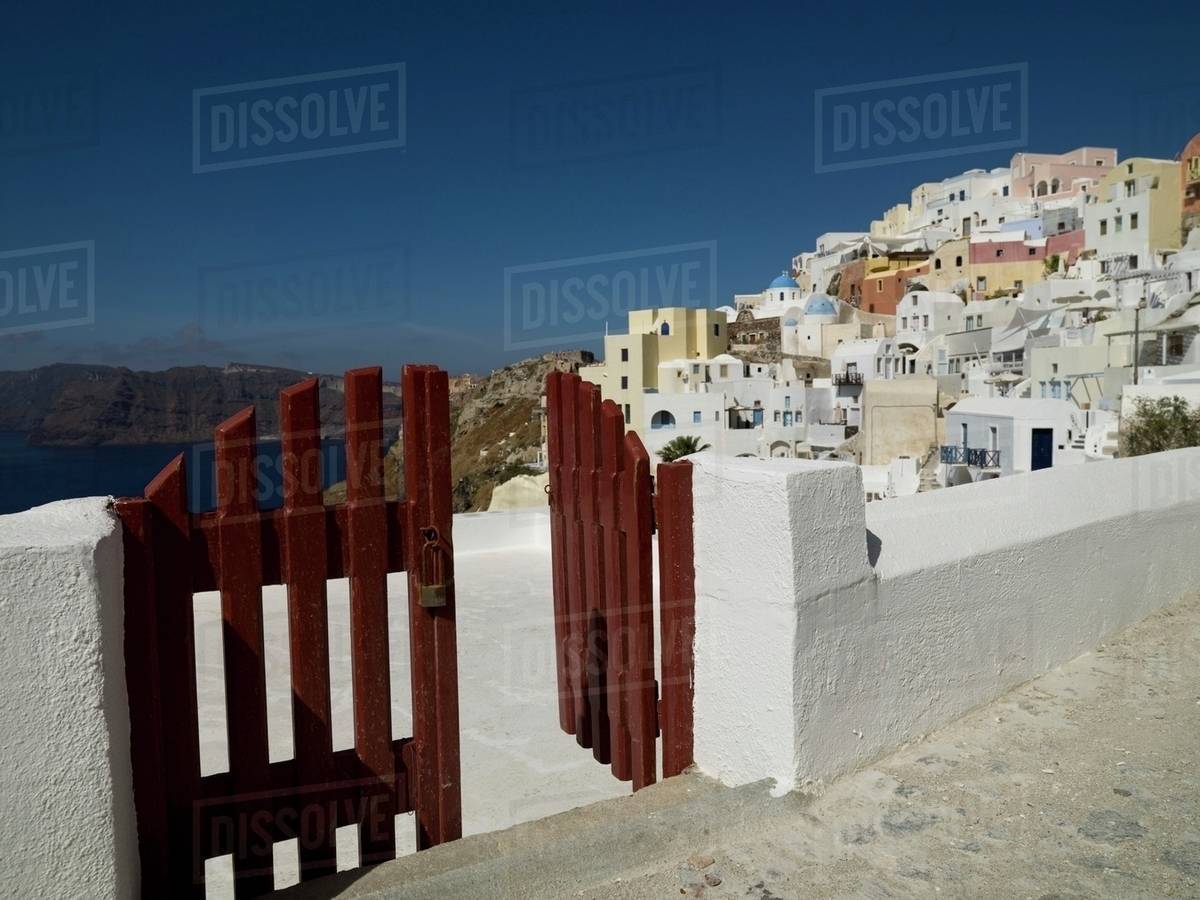 Open Gate, Santorini, Greece - Royalty-free Stock Photo | Dissolve