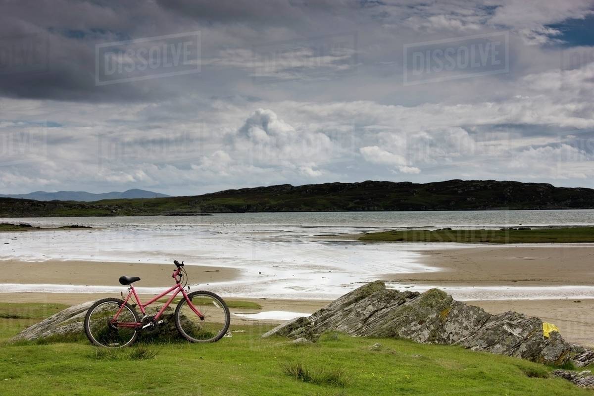 Bicycle At The Beach, Scotland - Stock Photo - Dissolve