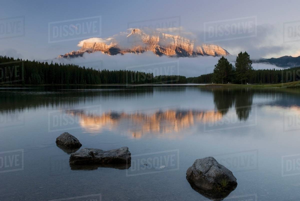 Two Jack Lake, Banff National Park, Alberta, Canada - Royalty-free ...
