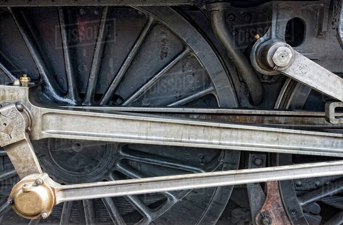 Connecting Rods Of Sir Nigel Gresley Steam Locomotive, North Yorkshire ...