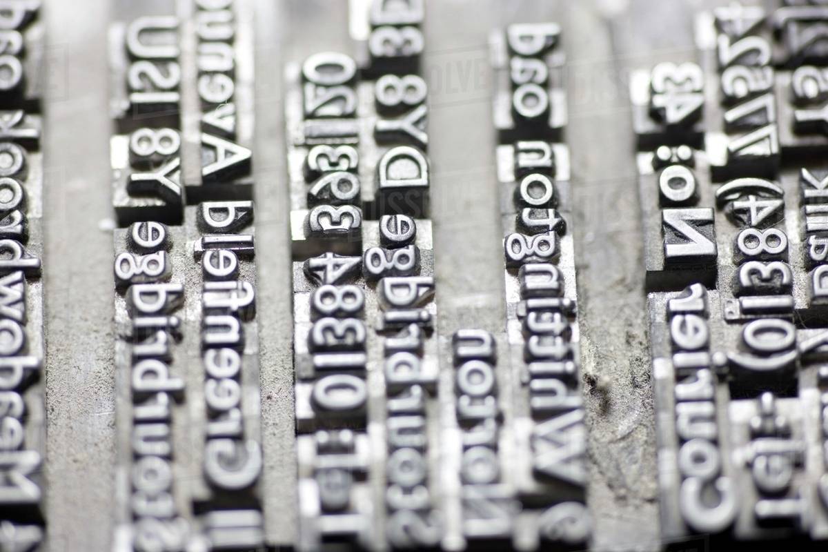 Letterpress Type - Royalty-free Stock Photo | Dissolve