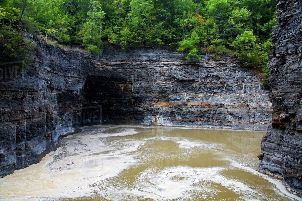 Genesee River, Letchworth State Park, Rochester, New York State, Usa ...