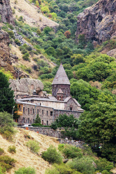 Geghard Monastery, Azat Valley; Kotayk, Armenia - Stock Photo - Dissolve