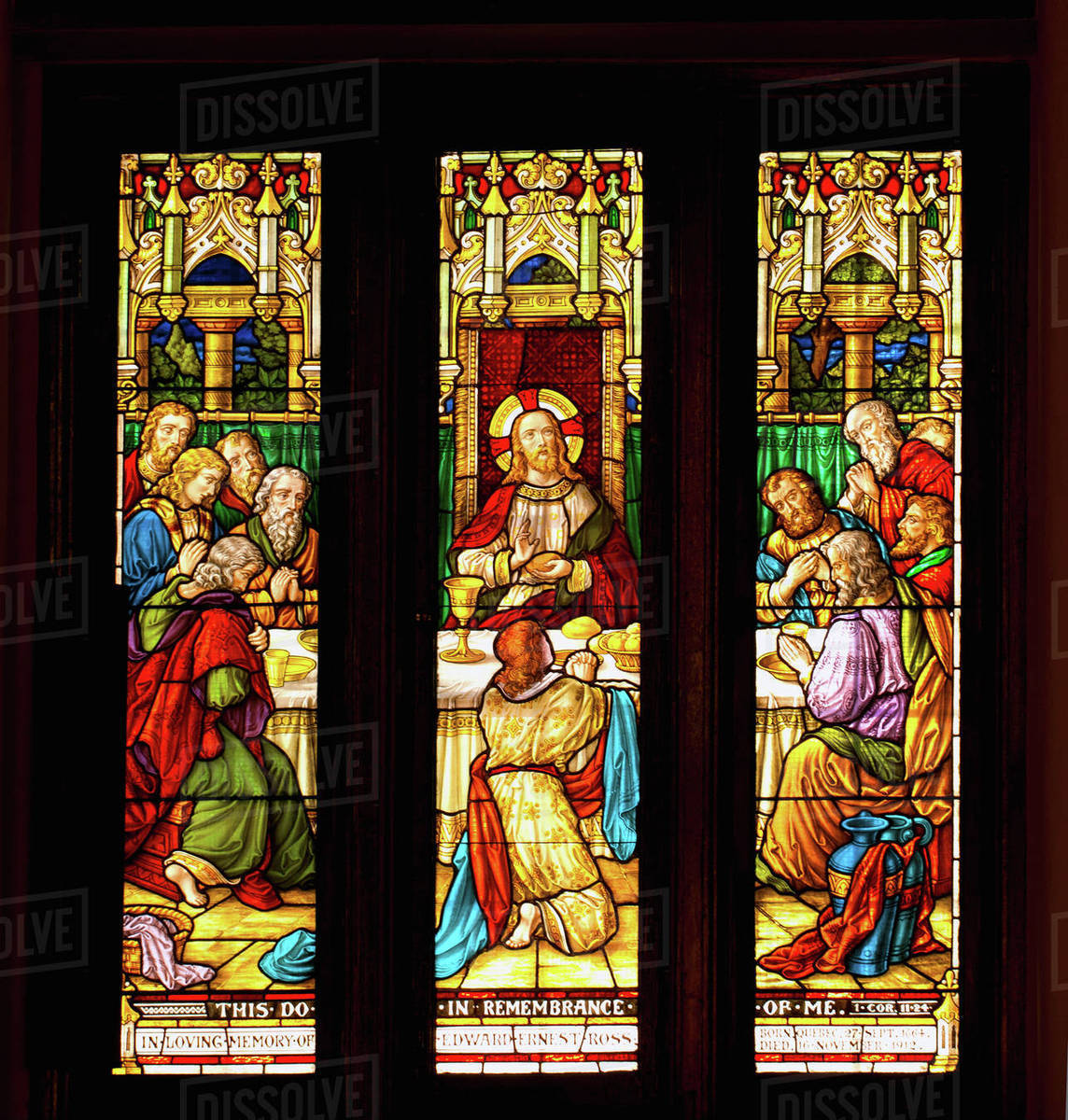 Stained Glass Windows In St. Andrews Presbyterian Church; Quebec City ...
