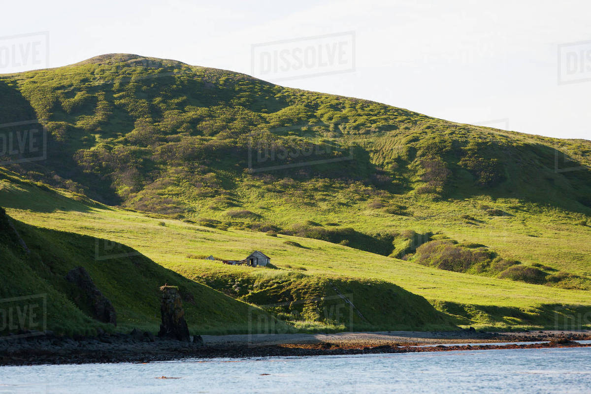 A Homesteader Cabin In False Pass, Also Known As Isanotski Strait ...