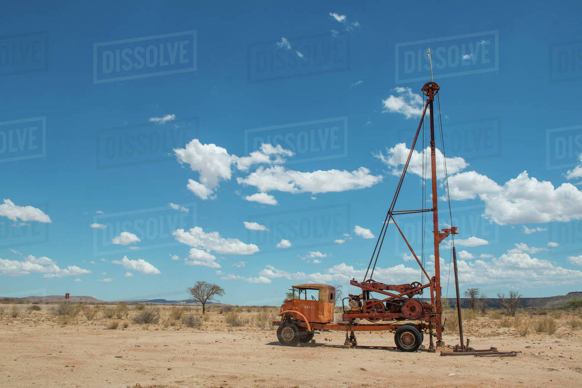 Old oil rig left unattended, Canon Roadhouse; Namibia - Royalty-free ...