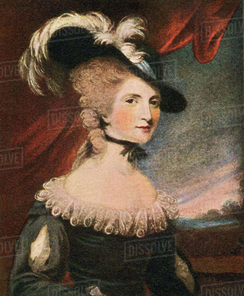 Mary Robinson née Darby, 1757 to 1800. English poet, actress and ...