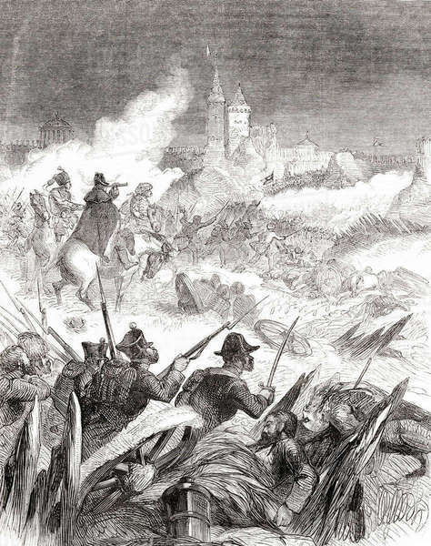 The fortress of Ochakov captured by the Russians during the Russo ...