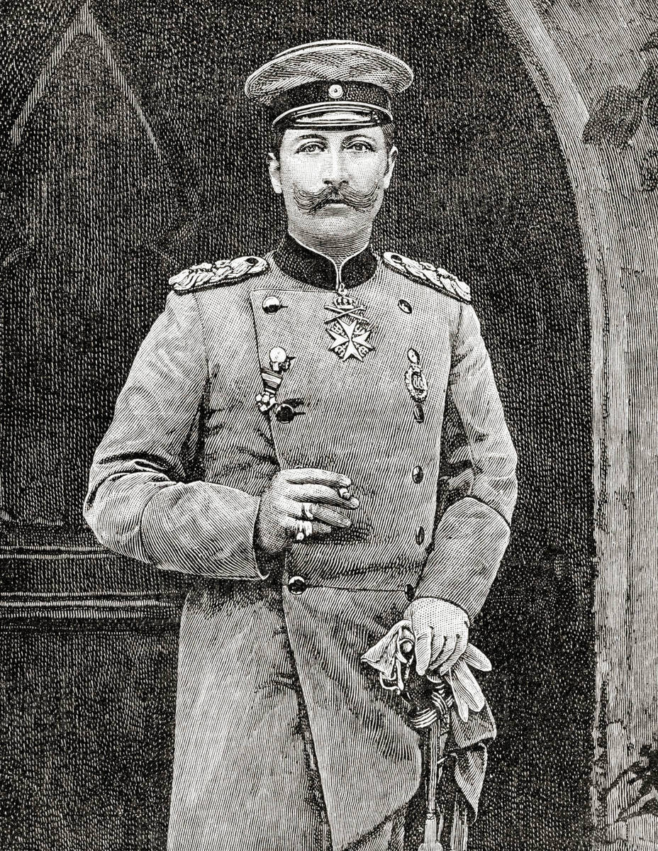 Wilhelm II or William II, 1859 – 1941. German Emperor (Kaiser) and King ...