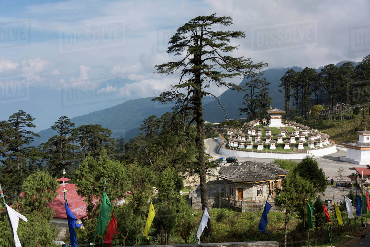 Druk Wangyal Khang Zhang Chortens; Bhutan - Royalty-free Stock Photo ...