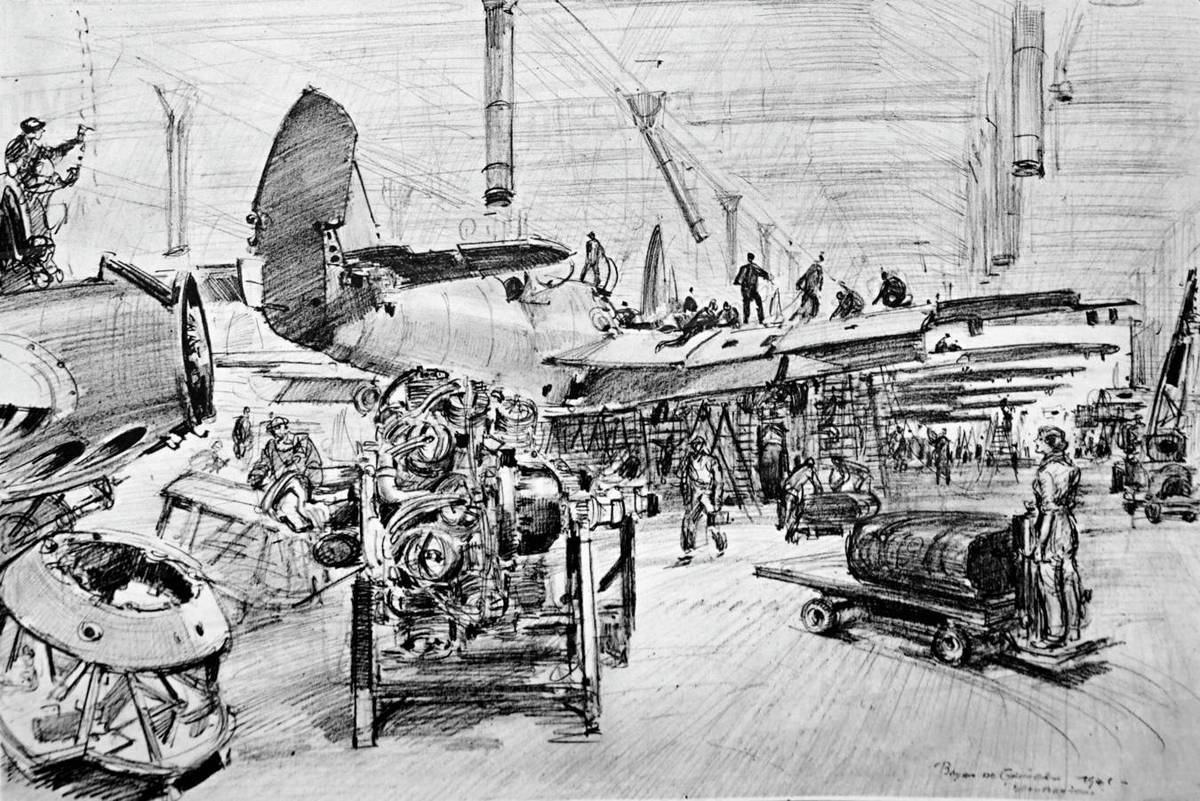 The Illustrated London News 1941. World war II. Beaufighter assembly ...