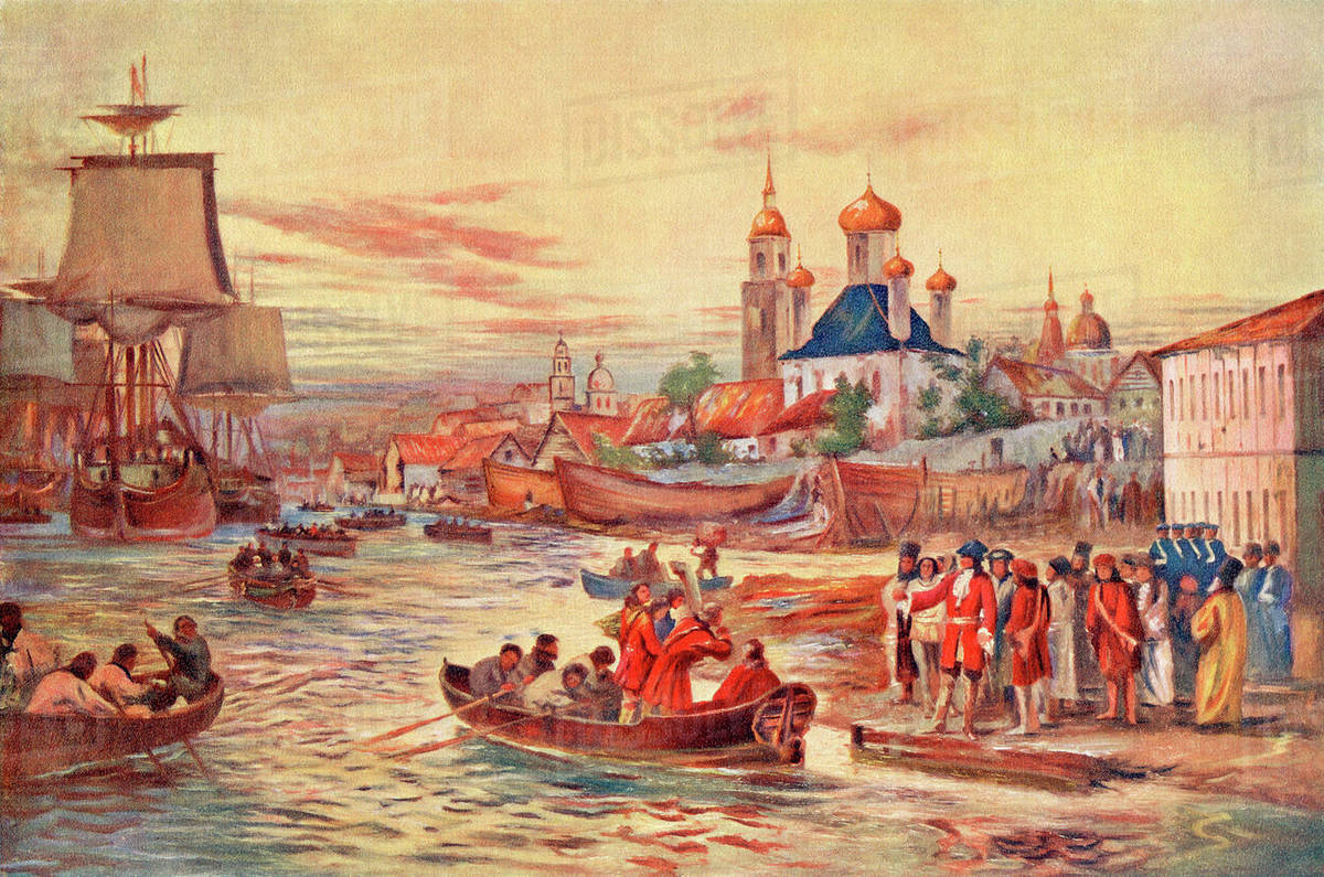 Peter the Great's naval preparations. In 1692 Peter the Great (1672 ...