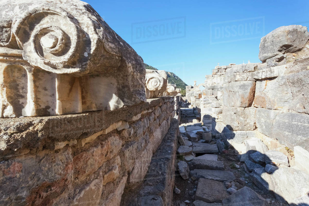 Ruins In Ancient Ephesus; Ephesus, Turkey - Royalty-free Stock Photo ...