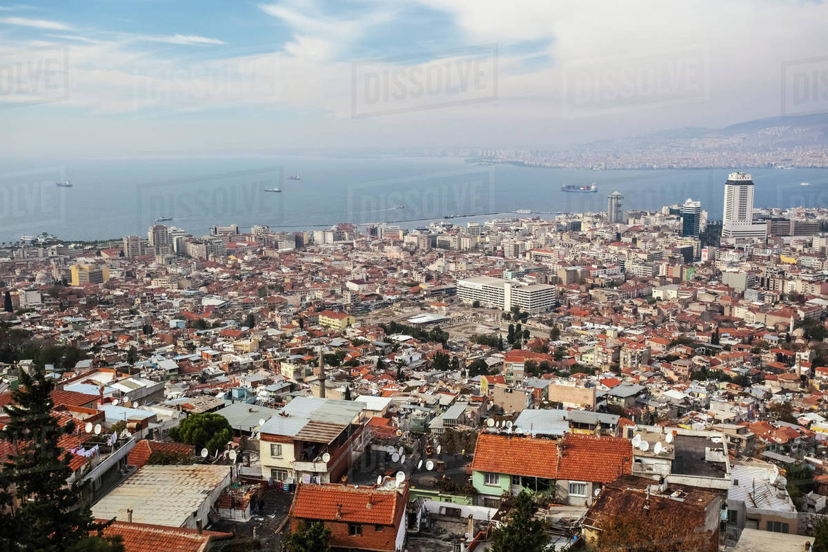 Modern Day Izmir, With A Busy Port On The Aegean Sea; Izmir, Turkey ...