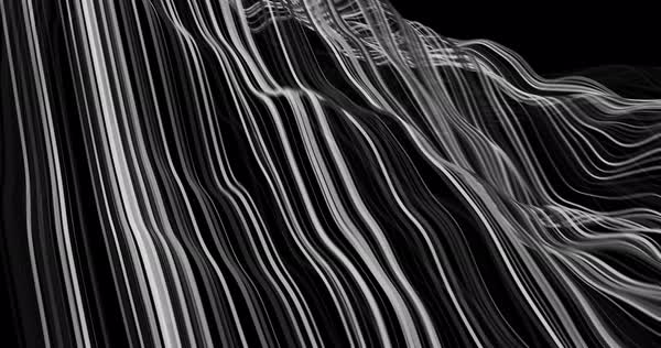 Abstract Data Wave Lines. Seamless Loop. 4K - Stock Video Footage ...