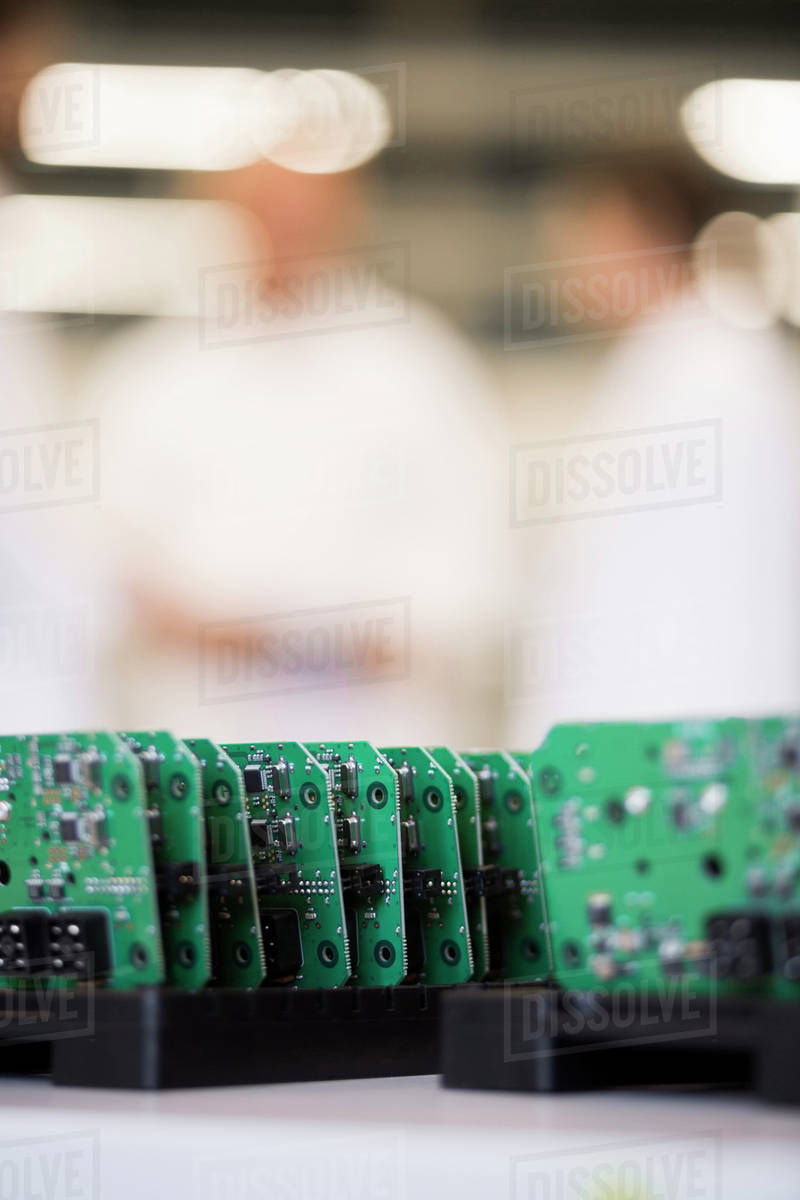 Circuit boards in manufacturing plant - Royalty-free Stock Photo | Dissolve