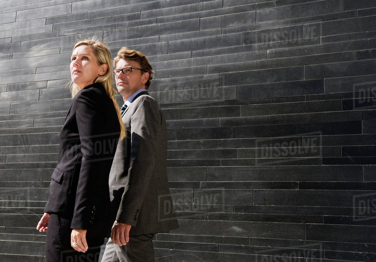 Man and woman on the way - Stock Photo - Dissolve