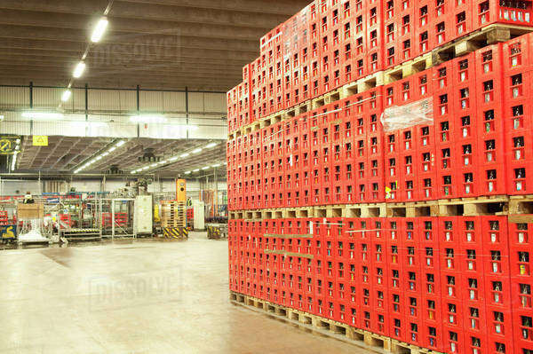 Boxes in stockroom - Stock Photo - Dissolve