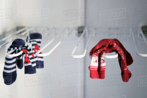 Socks drying - Royalty-free Stock Photo | Dissolve