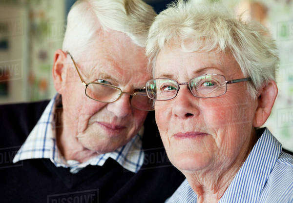 Grey-haired couple - Royalty-free Stock Photo | Dissolve