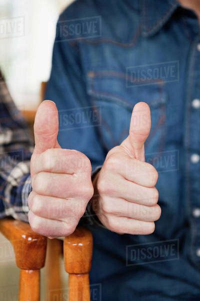 Two tumbs up - Royalty-free Stock Photo | Dissolve