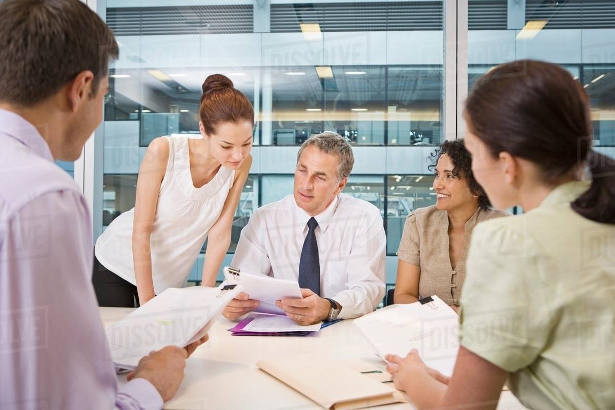 A corporate business meeting - Royalty-free Stock Photo | Dissolve