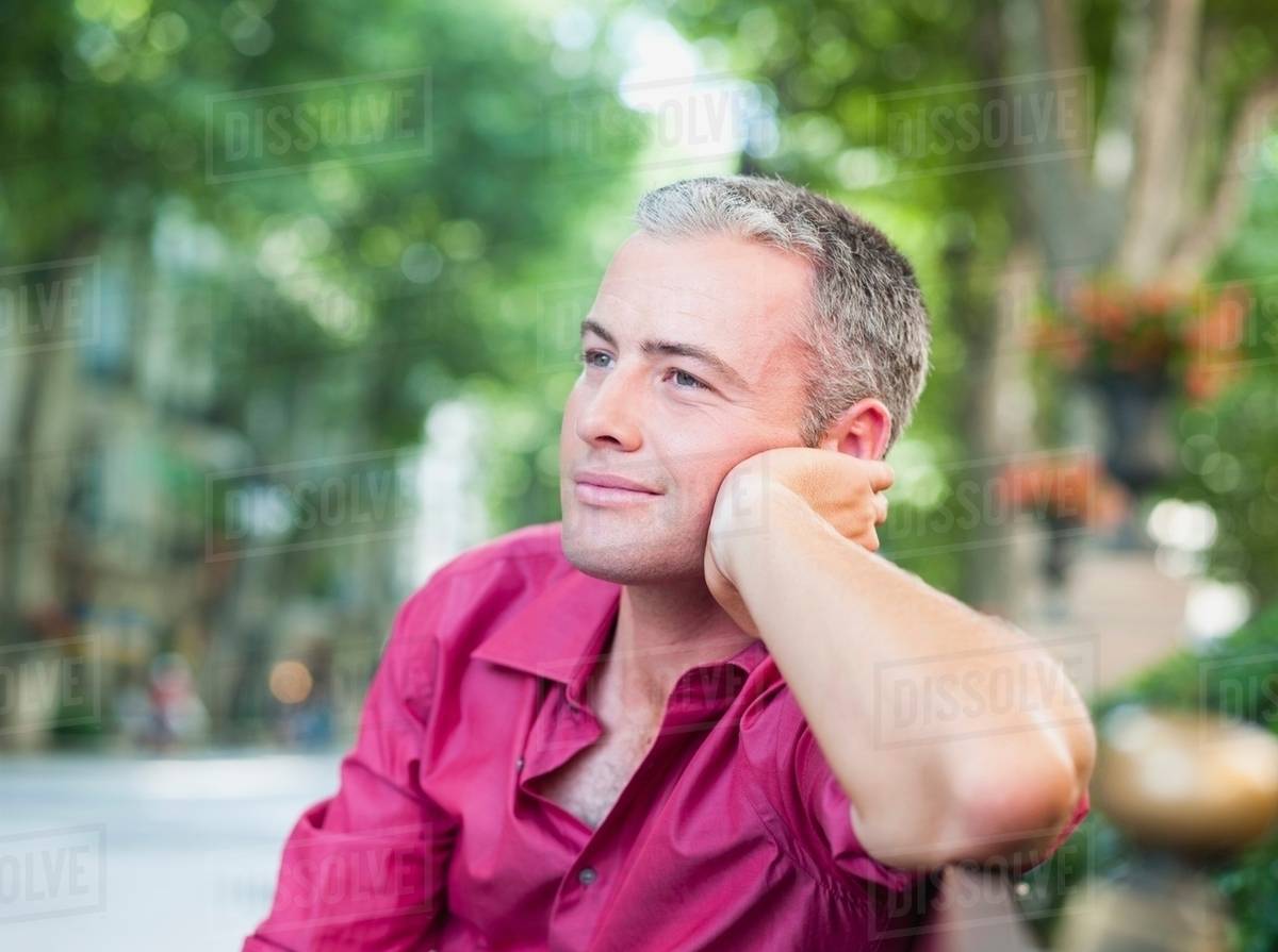Man looking around - Stock Photo - Dissolve