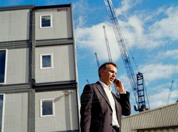 A portrait of a building site manager - Stock Photo - Dissolve