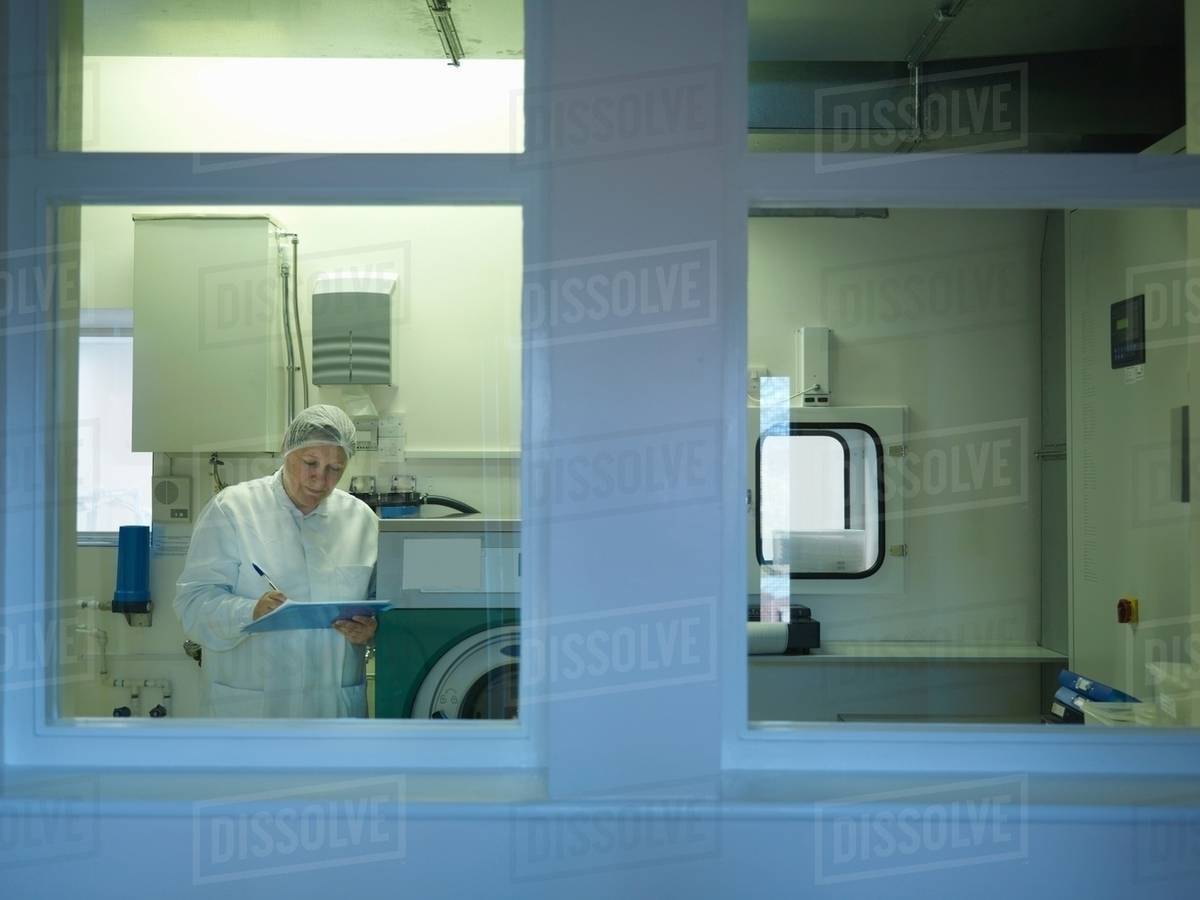 Laboratory Clean Room Technician - Stock Photo - Dissolve