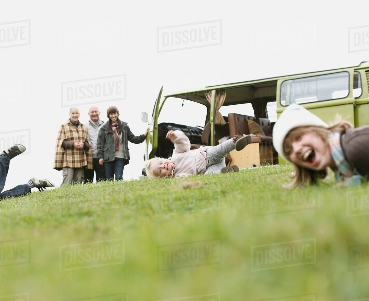 Children playing rolley polley - Royalty-free Stock Photo | Dissolve
