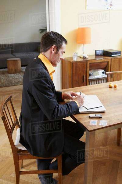 Man making notes - Royalty-free Stock Photo | Dissolve