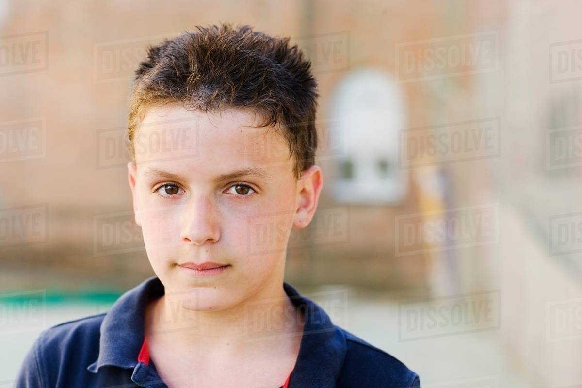 Boy looking to the camera on a sunny day - Royalty-free Stock Photo ...