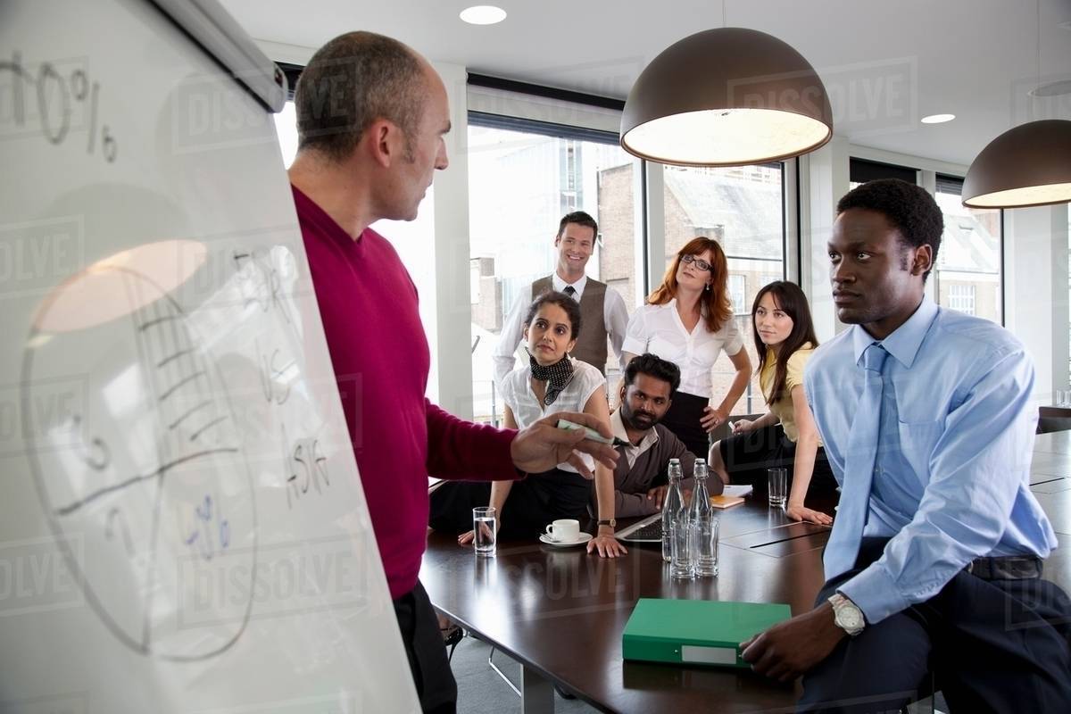 Presentation during business meeting - Royalty-free Stock Photo | Dissolve