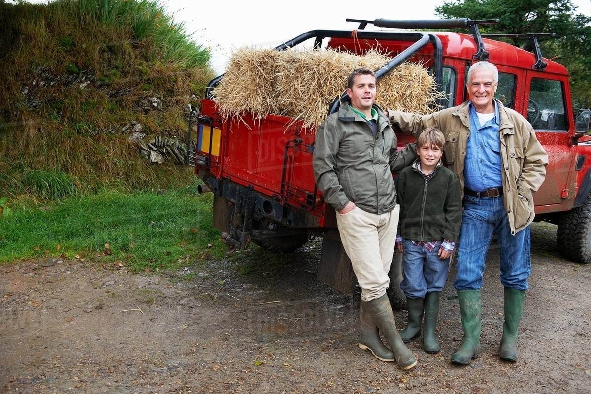 Family with 4x4 Landrover - Royalty-free Stock Photo | Dissolve