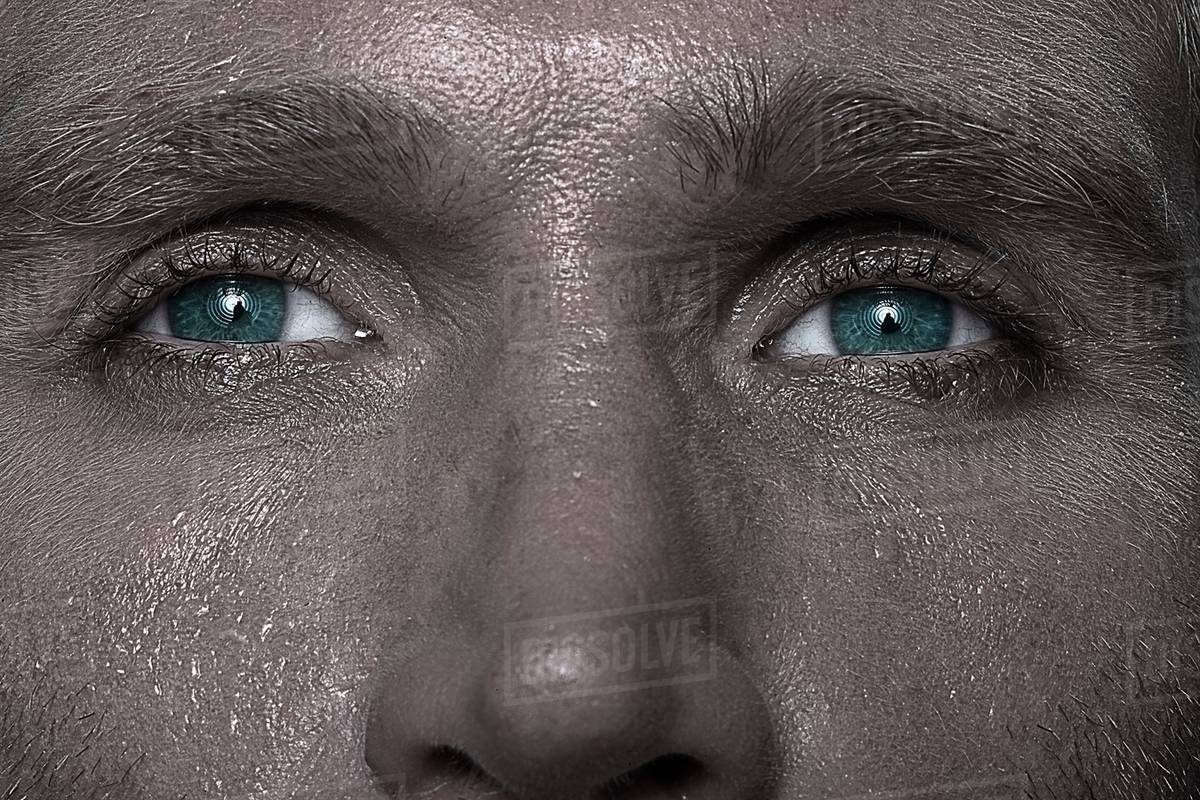 Eyes of a sweating man - Royalty-free Stock Photo | Dissolve