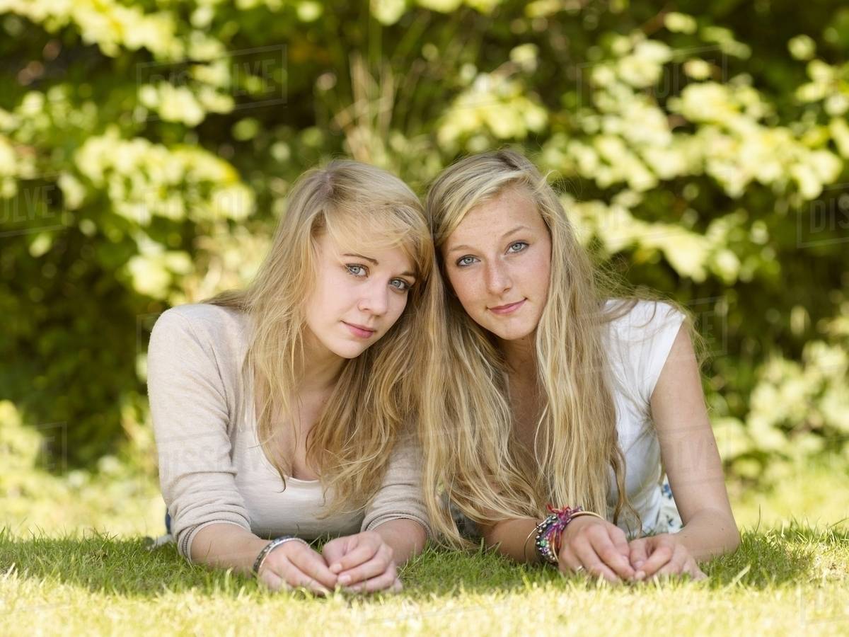 Two girls in the park - Stock Photo - Dissolve