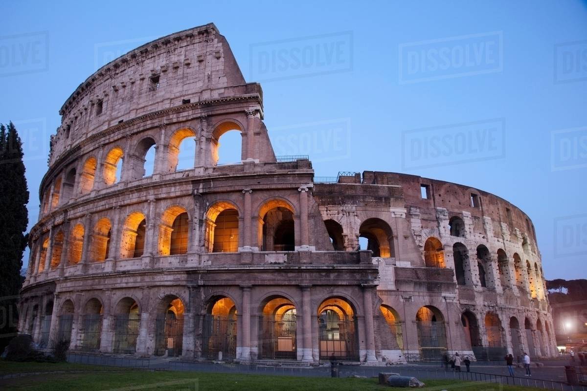 Colosseum in Rome - Stock Photo - Dissolve