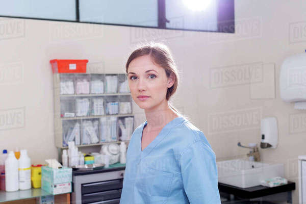 Portrait of doctor in clinic - Royalty-free Stock Photo | Dissolve