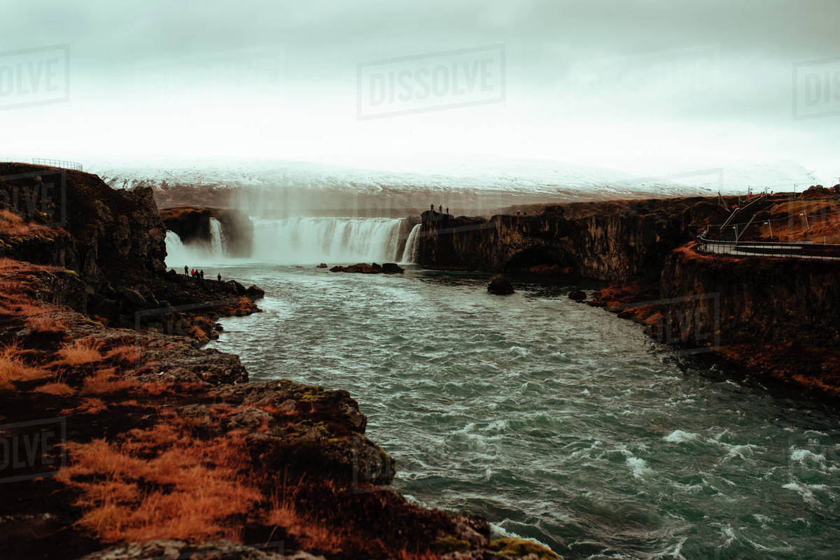 Godafoss waterfall, Akureyri, Eyjafjardarsysla, Iceland - Royalty-free ...