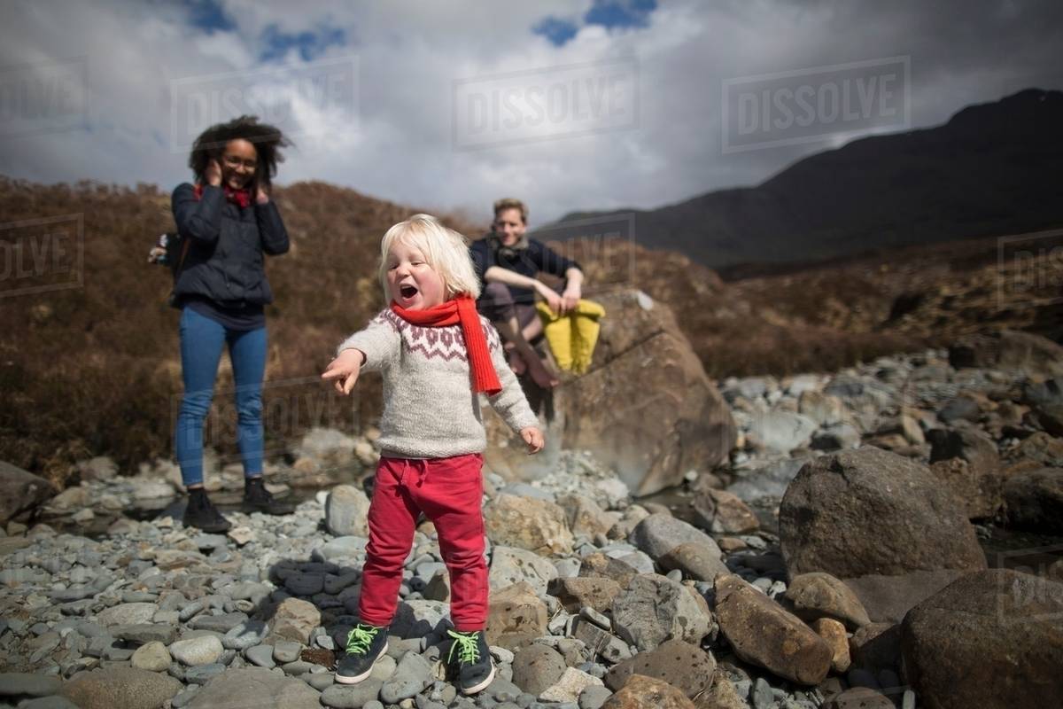 Boy pointing and shouting - Royalty-free Stock Photo | Dissolve
