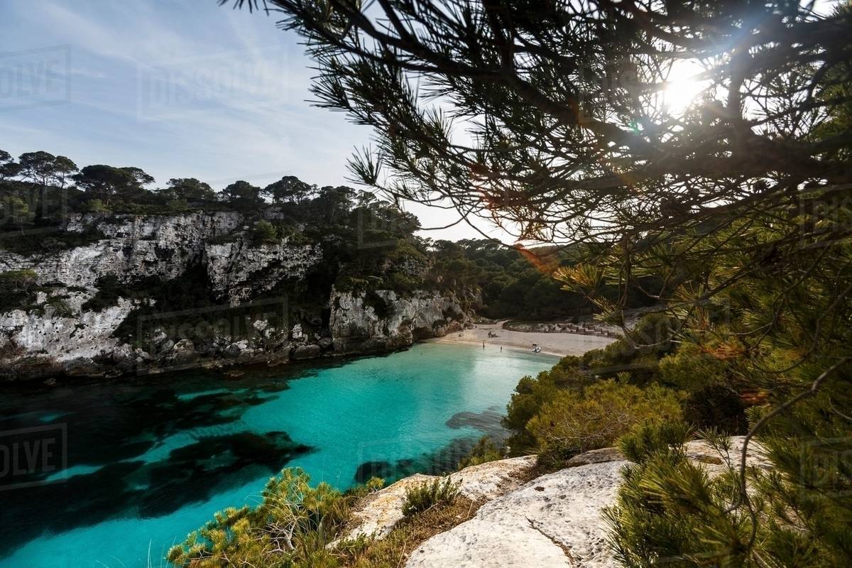 View of Cala Macarelleta, Menorca, Spain - Royalty-free Stock Photo ...